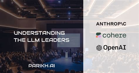 Understanding The Llm Leaders Anthropic Cohere And Openai Parikh Ai
