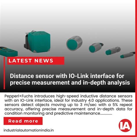 Pepperlfuchs Iolink Distancesensors Industry40 Precisionmeasurement Conditionmonitoring