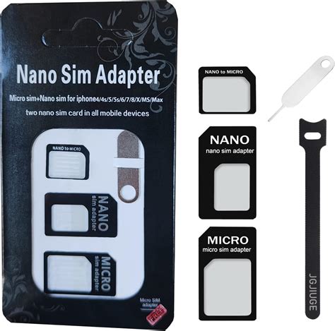 Sim Card Adapter Nano Micro Standard 4 In 1 Converter Kit With Tray