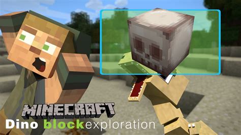Minecraft Dinosaur Mod Block Exploration Skull Block Youtube