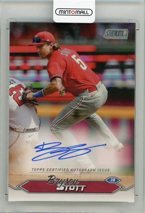 ミントモール Mint 新宿店 2024 Topps Stadium Club Bryson Stott Autographs