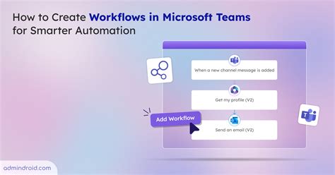 How To Create Workflows In Microsoft Teams