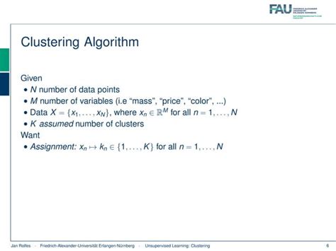 Unsupervised Learning Clustering Mathematcis Ppt