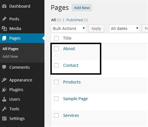 Php How To Hide Pages From Wordpress Admin Side Stack Overflow