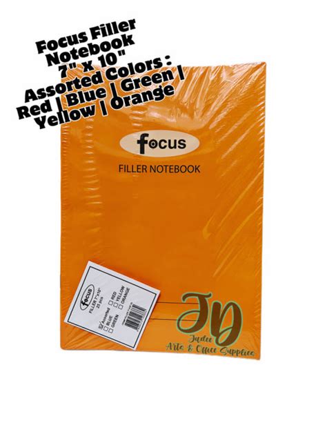 Focus Filler Notebook [7 X 10] Assorted Color Lazada Ph