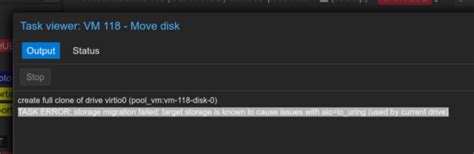 Proxmox Task Error Storage Migration Failed Target Storage Is Known