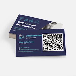 Mallar Och Designer För Visitkort Med Qr Koder Vistaprint
