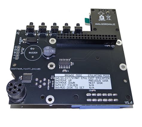 Pi1541 Hat Raspberry Pi Zero 3a Floppy Emulator Commodore 64 C64 Sordan