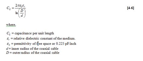 Capacitance Per Unit Length