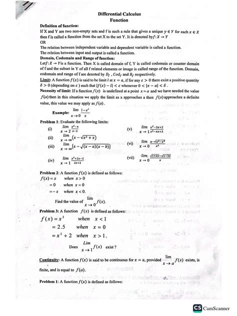 Differentiation 1 Pdf
