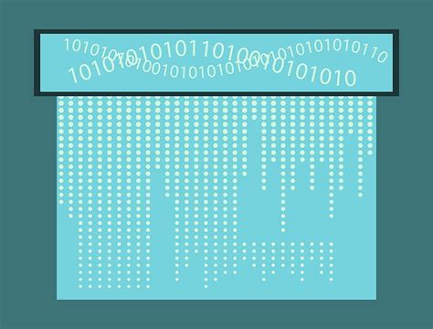 추상적 인 기술 배경 이진 컴퓨터 벡터 Ai Eps Uidownload