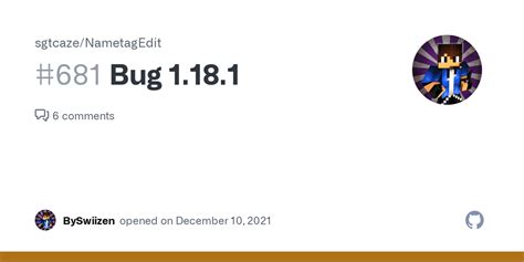 Bug 1 18 1 Issue 681 Sgtcaze NametagEdit GitHub