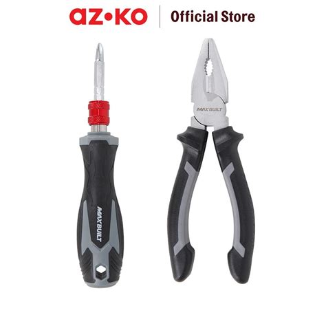 Jual Azko Maxbuilt Set 2 Pc Obeng And Tang Kombinasi Hand Tool Set Alat Perkakas Pertukangan