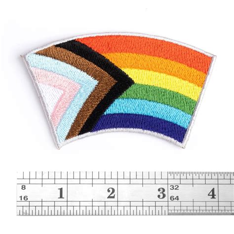Progress Pride Flag Patch — Dissent Pins