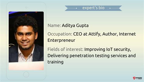 Aditya Gupta The Tools Needed To Improve The Security Of Iot Devices