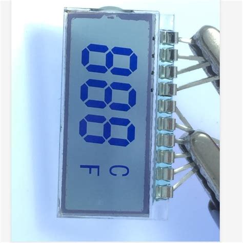 customized display panel 7 segment backlight monochrome stn lcd for electrical instruments