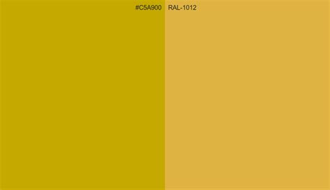Hex C5a900 To Ral Code Ral 1012 Conversion Chart Ral Classic