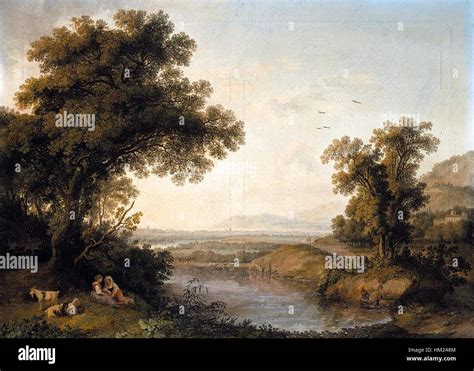 Jacob Philipp Hackerts Italianate Landscape Represents The Classical European Landscape Genre