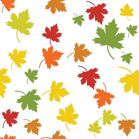 Premium Vector Maple Leaf Seamless Vector Illustration