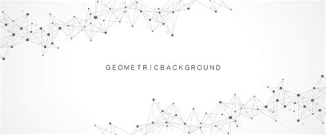 연결된 선과 점 웨이브 흐름이 있는 추상적 배경을 숫자로 설정합니다 디지털 신경망 프레젠테이션을 위한 네트워크 및 연결 배경입니다 그래픽 다각형 배경 벡터 일러스트레이션