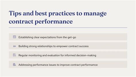 Contract Performance Management Tips Tools For Success