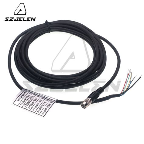 Hirose 6pin Basler GIGE AVT SFCC 6S Power Input Output Trigger Cable HR10A 7P 6S EBay