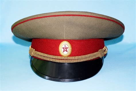Vintage Soviet Army Officer Cap Military Collection Size 57 Etsy