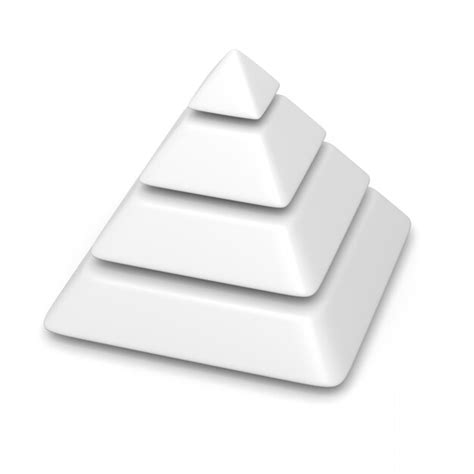 Premium Photo 3d Rendering Of Four Levels Pyramid