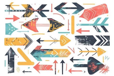 Premium Photo Dynamic Arrows Clipart Collection For Visual Storytelling And Directional Guidance