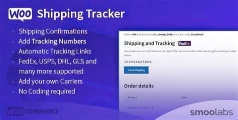 WooCommerce Shipping Tracker DDgpl Com