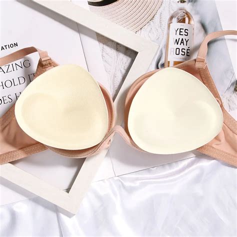 1 пара спонж купальник подкладка вкладыши усилитель груди бюстгальтер пуш ап грудь
