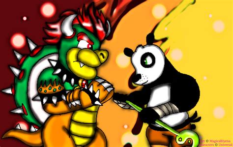 Smrs Crossover Contest Entry Po And Bowser By Magicalhyena Fanart On