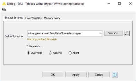 Knime Tableau Integration User Guide