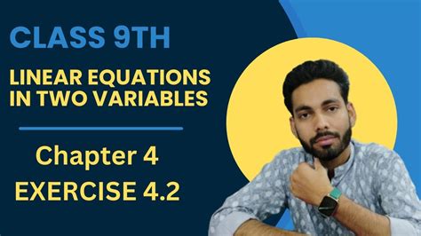 Linear Equations In Two Variables Class 9th Maths Chapter 4 Part2 Youtube