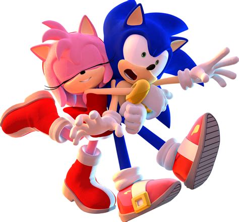 Sonic And Amy By Mateus On Deviantart