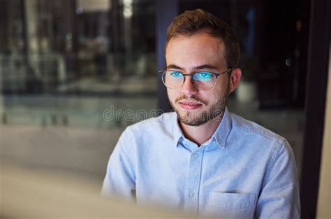 Night Work Business Email And Businessman Planning A Corporate