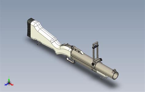 N枪榴弹发射器 Iges 模型图纸免费下载 懒石网