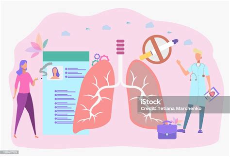 의사가 금연 표지판을 가리킵니다 담배 흡연 니코틴 중독 흡연 건강 위험 개념 공공 장소에서 흡연 금지의 개념 깨끗한 도시 금연 디자인에 대한 스톡 벡터 아트 및 기타 이미지
