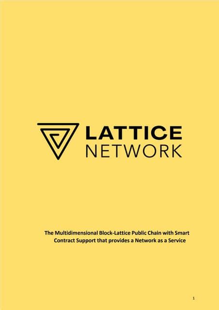 Lattice Network Yellow Paperpdf Lattice Network Yellow Paperpdf