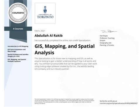 Abdullah Al Rakib On Linkedin Gis Spatialplanning Onlinecourse