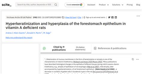 Hyperkeratinization And Hyperplasia Of The Forestomach Epithelium In Vitamin A Deficient Rats