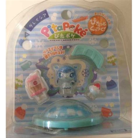 Pokemon 2013 Takara Tomy Pitapoke Glaceon Mini Figure Playset