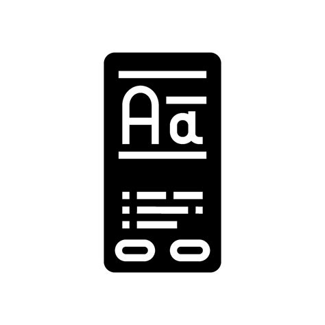 Typography Ux Ui Design Glyph Icon Vector Illustration 41281807 Vector