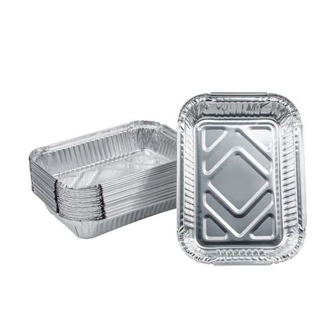 상업 가정용 주방 식기에 대 한 뚜껑 바베 큐 베이킹 트레이 음식 컨테이너와 30pcs 850ml 일회용 알루미늄 호 일 팬일회용 음식용기 Aliexpress