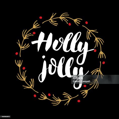 메리 크리스마스 붓글씨 레터링 홀리 졸리입니다 인쇄 상의 인사 디자인입니다 휴일 인사말에 대 한 서 예 글자입니다 손으로 그린 글자 텍스트 벡터 일러스트 레이 션 0명에
