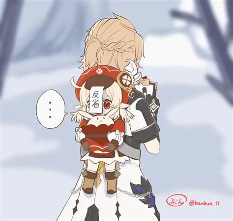 Klee Albedo And Jumpy Dumpty Genshin Impact Drawn By Bunbun Tt Danbooru