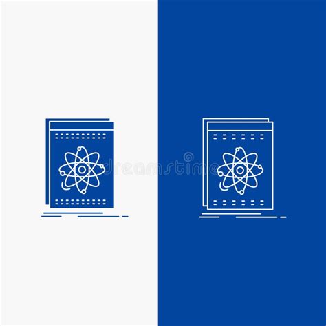 api application developer platform science line and glyph web button in blue color vertical