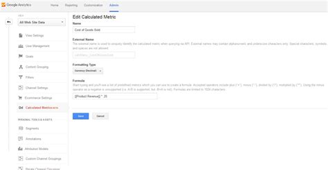 Google Analytics Calculated Metrics Released Web Gumption