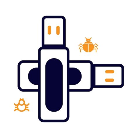 Premium Vector Pendrive Bug Virus Usb Flash Computer Drive Computer Bug Virus On Usb Flash