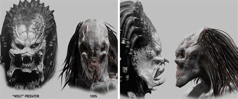 Predator Face Drawing